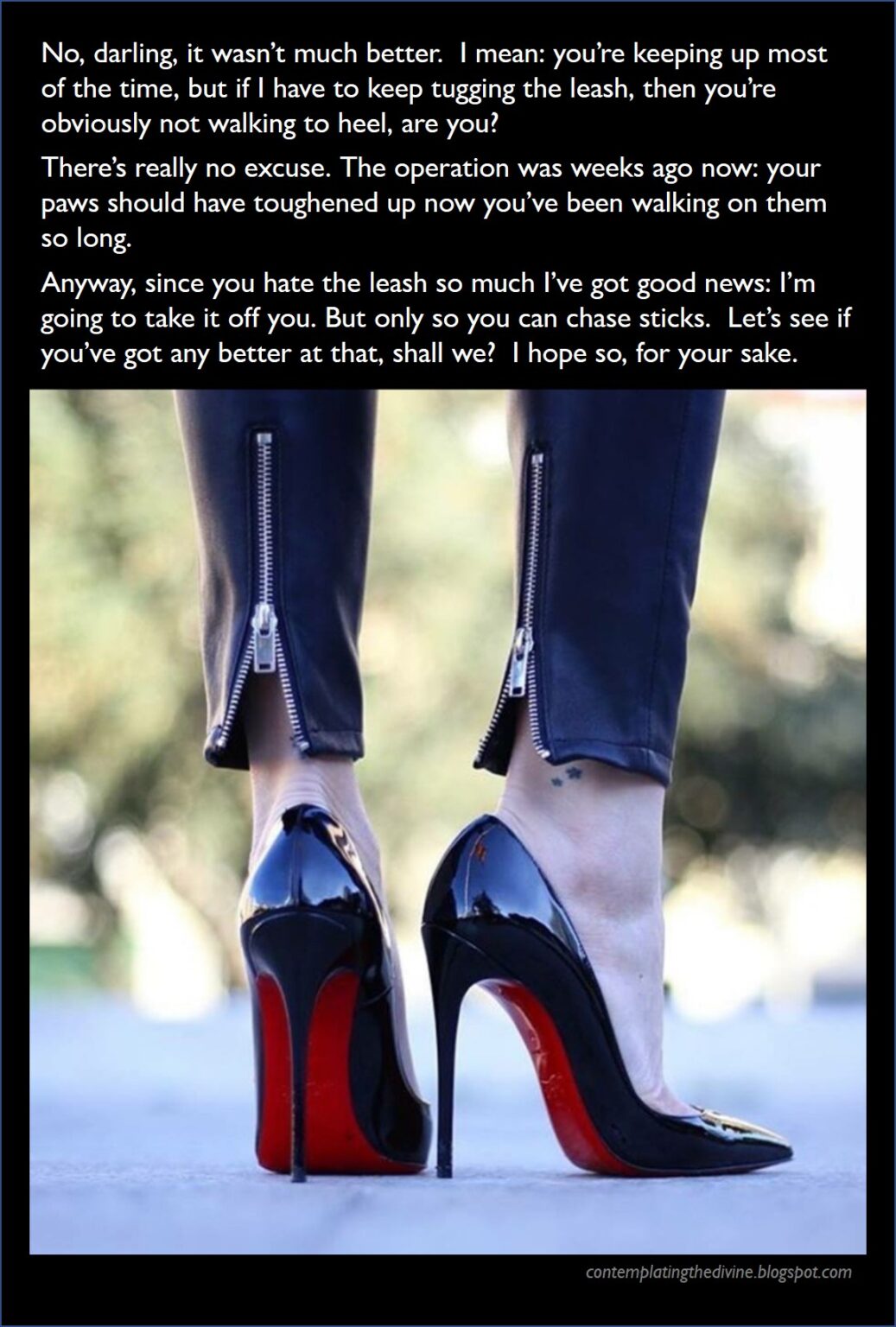 heels – Contemplating the divine